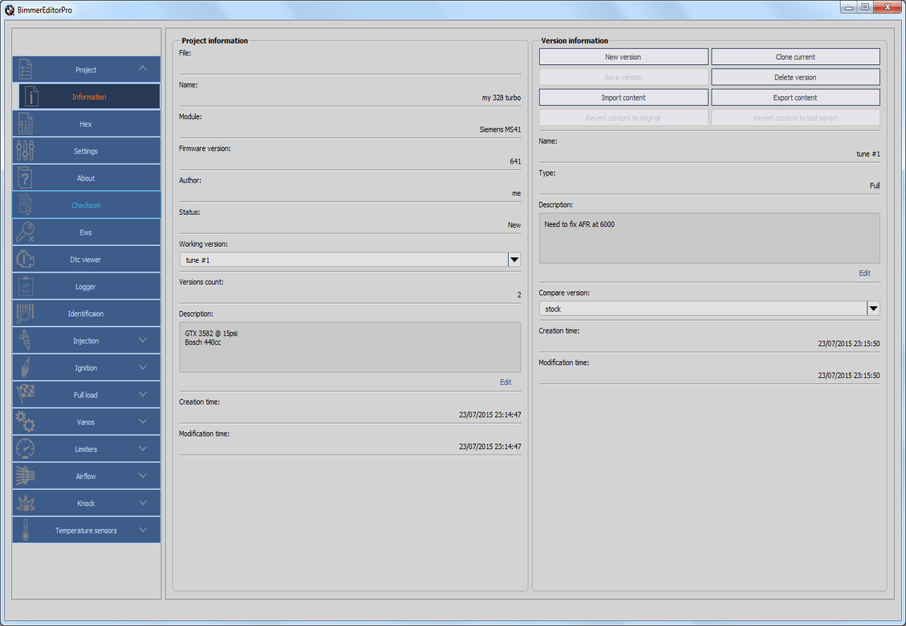 BimmerEditor Software